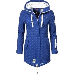 Marikoo Damen Funktionsmantel "Zimtzicke", blau, Gr. S, Oberstoff: 98% Polyester, 2% Elasthan. Futter: 100% Polyester. &Auml;rmelfutter: 100% Polyester,
