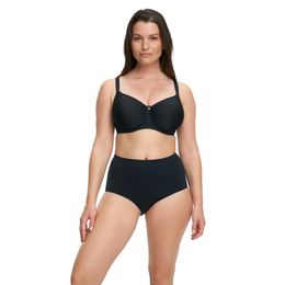 SuSa Damen Shapingslip "Milano", Gr. 48, schwarz, Microfaser, Obermaterial: 57% Polyamid, 39% Elasthan, 4% Baumwolle, unifarben, Unterhosen, stark