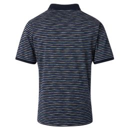 Casamoda Herren Poloshirt "Casamoda Polo-Shirt gestreift", blau, Gr. M, 80% Baumwolle, 20% Polyester, Shirts