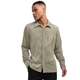Sch&ouml;ffel SCH&Ouml;FFEL Herren Langarmhemd "Shirt Style Lodos MNS", braun, Gr. 54, Obermaterial: 98% Polyester, 2% Elasthan, Hemden, Langarm, aus Polyester und