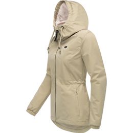 Ragwear Damen Outdoorjacke "Dankka Tech", beige, Gr. XXXL, Obermaterial: 100% Polyester. Innenfutter: 100% Polyester, Jacken, Stylische Damen