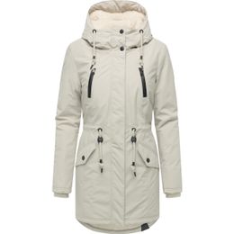 Ragwear Damen Wintermantel "Elsien", beige, Gr. 6XL, Obermaterial: 100% Polyester. Innenfutter: 100% Polyester. Wattierung: 100% Polyester, M&auml;ntel,