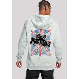 F4NT4STIC Herren Kapuzenpullover "Sex Pistols Anarchy Flag", grau, Gr. M, Obermaterial: 65% Baumwolle, 35% Polyester, Pullover, Premium Qualit&auml;t