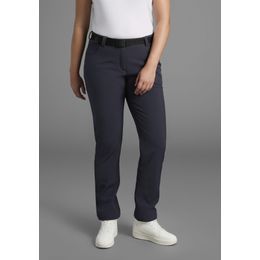Maier Sports Damen Softshellhose "DA-HOSE EL. SOFTSH. PERLIT W", grau, Gr. 42, Obermaterial: 92% Polyester, 8% Elasthan, Hosen, mit winddichter