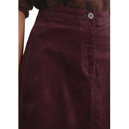 Marc O'Polo MARC O'POLO Damen Minirock, rot, Gr. 38, Obermaterial: 78% Baumwolle, 20% Viskose, 2% Elasthan, R&ouml;cke, aus Samt