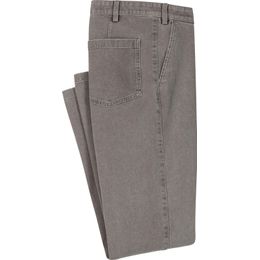 Herren Hose in Twill-Optik braun, Gr&ouml;&szlig;e 52