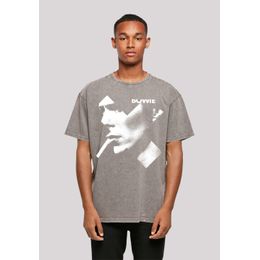 F4NT4STIC Herren T-Shirt "David Bowie Oversize T-Shirt", grau, Gr. S, Obermaterial: 100% Baumwolle, Shirts, Print