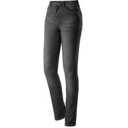 Casual Looks Damen 5-Pocket-Jeans, grau, Gr. 88, unifarben, 79% Baumwolle, 19% Polyester, 2% Elasthan, Jeans