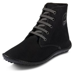 Barfu&szlig;schuh Leguano "CHESTER LIGHT", Damen, Gr. 39, schwarz, Synthetik, Textil, Schuhe Barfu&szlig;schuh Schn&uuml;rboots, Bequemschuh, Komfortschuh, Flats, Schn&uuml;rboots, Made in Germany
