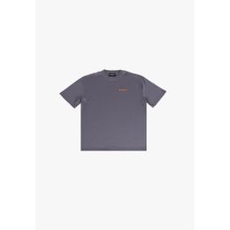 DROPSIZE Damen T-Shirt "Dropsize HEAVY OVERSIZE EAGLE T-SHIRT"steel grau, Gr. XS, bedruckt, 100% Baumwolle, Shirts