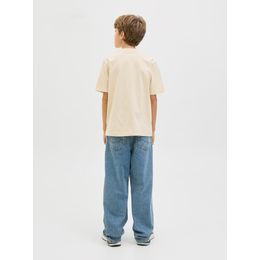 Jack & Jones Kinder T-Shirt "JORNORREBRO EMB TEE SS CN NOOS JNR", wei&szlig;, Gr. 164, JACK & JONES JUNIOR, bedruckt, Single Jersey, Obermaterial: 100% Baumwolle,