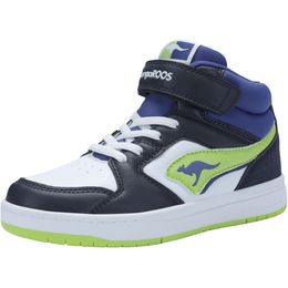 Kangaroos M&auml;dchen Sneaker "K-CP Hogan EV", Gr. 34, blau, Synthetik, Textil, Schuhe, mit Klettverschluss