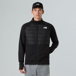 The North Face Herren Fleecejacke "M REAXION 2.0 FLEECE HYBRID FULL ZIP JAC"tnf schwarz heather, Gr. XL, Obermaterial: 100% Polyester, Jacken, f&uuml;r