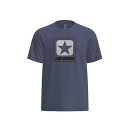 Converse Herren T-Shirt "BOX LOGO TEE"slacker blau, Gr. M, Obermaterial: 80% Baumwolle, 20% Polyester, Shirts, sportlicher Stil, aus Baumwolle und