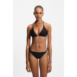 HUGO UNDERWEAR Damen Triangel-Bikini-Top "Pure"schwarz 001, Gr. L, Obermaterial: 80% Polyamid, 20% Elasthan, Bikini-Oberteile, mit Logob&auml;ndern,