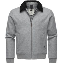 Ragwear Herren Outdoorjacke "Sivval Felt", grau, Gr. XXL, angeraute Sweatware, Obermaterial: 100% Polyester. Innenfutter: 100% Polyester. Wattierung: