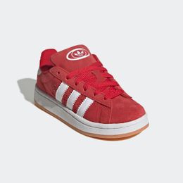 M&auml;dchen Sneaker "CAMPUS 00S", adidas originals, Gr. 34, rot, Leder, Synthetik, Schuhe, f&uuml;r Kinder