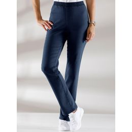 Classic Basics Damen Dehnbund-Jeans, blau, Gr. 46, unifarben, 81% Baumwolle, 17% Polyester, 2% Elasthan, Jeans