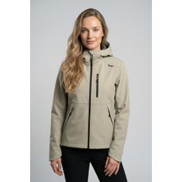 Icepeak Damen Softshelljacke "BURNET"dust, Gr. 42, Obermaterial: 100% Polyester, Jacken, f&uuml;r vielseitige Outdoor-Aktivit&auml;ten, wasserabweisend,