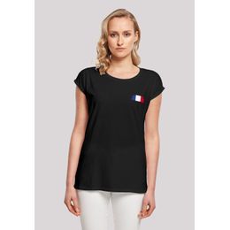 F4NT4STIC Damen T-Shirt "France Frankreich Flagge Fahne", schwarz, Gr. XS, Obermaterial: 100% Baumwolle, Shirts, Print