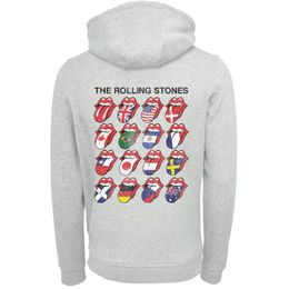 F4NT4STIC Herren Kapuzenpullover "The Rolling Stones Voodoo Lounge Tongues", grau, Gr. L, Obermaterial: 65% Baumwolle, 35% Polyester, Pullover,
