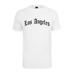 MisterTee Damen T-Shirt "MisterTee Herren Los Angeles Wording Tee"wei&szlig;, Gr. XS, bedruckt, 100% Baumwolle, Shirts
