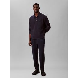 Calvin Klein Herren Bundfaltenhose, schwarz, Gr. XXL, unifarben, Web, Obermaterial: 69% Viskose, 27% Polyamid, 4% Elasthan, Hosen, elastischer Bund,