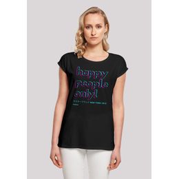 F4NT4STIC Damen T-Shirt "Happy people only New York", schwarz, Gr. 4XL, Obermaterial: 100% Baumwolle, Shirts, Print