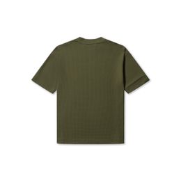 PAS DE MONACO Damen T-Shirt "Pas De Monaco WAFFLE T-SHIRT"khaki, Gr. XL, bedruckt, 100% Baumwolle, Shirts