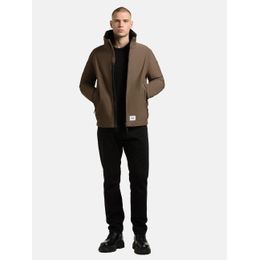 Khujo Herren Outdoorjacke "Huey", braun, Gr. L, Obermaterial: 83% Polyester, 17% Elasthan. Innenfutter: 100% Nylon. Wattierung: 100% Polyester,