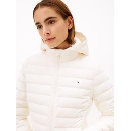 Tommy Hilfiger Damen Steppjacke "STRETCH NYLON LW DOWN JACKET", wei&szlig;, Gr. XXXL, unifarben, Steppware, Obermaterial: 93% Polyester, 7% Elasthan, Jacken
