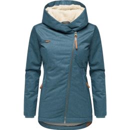 Ragwear Damen Winterjacke "Gordon", blau, Gr. L, Au&szlig;enmaterial: 100% Polyester. Innenfutter: 100% Polyester. Wattierung: 100% Polyester, Jacken,