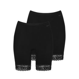 Mey Damen Lange Unterhose "Lights", Gr. 48, schwarz, Single Jersey, Obermaterial: 55% Baumwolle, 40% Viskose, 5% Elasthan, unifarben, Unterhosen, mit