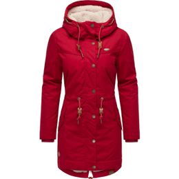 Ragwear Damen Winterjacke "YM-Canny", rot, Gr. L, Au&szlig;enmaterial: 65% Polyester, 35% Baumwolle. Innenfutter: 100% Polyester. Wattierung: 100%
