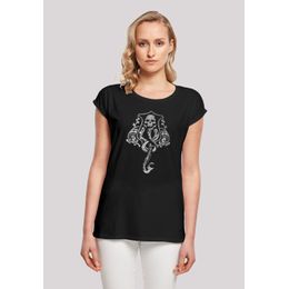 F4NT4STIC Damen T-Shirt "Harry Potter Dark Mark Crest", schwarz, Gr. S, Obermaterial: 100% Baumwolle, Shirts, Print