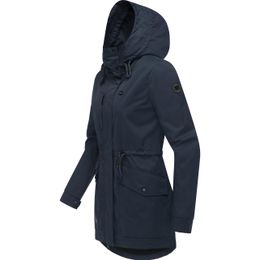 Ragwear Damen Parka "Alysa", blau, Gr. M, Obermaterial: 100% Polyester. Innenfutter: 100% Polyester, Jacken, stylische Damen &Uuml;bergangsjacke mit