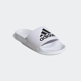 Herren Badesandale "SHOWER ADILETTE", adidas Sportswear, Gr. 48,5ftwwht, cblac, Synthetik, Schuhe