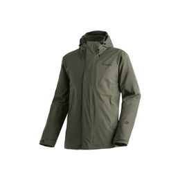 Maier Sports Herren Regenjacke "Metor 3in1 M", gr&uuml;n, Gr. 58, 100% Polyester, Jacken, warme Herren Jacke mit Kapuze, Winterjacke wasserdicht