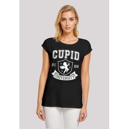 F4NT4STIC Damen T-Shirt "Cupid University Valentinstag", schwarz, Gr. 5XL, Obermaterial: 100% Baumwolle, Shirts, Premium Qualit&auml;t