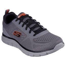 Skechers Herren Schn&uuml;rschuh "TRACK-LESHUR", Gr. 40, grau, Lederimitat, Textil, Schuhe, Freizeitschuh, Trainingsschuh im Materialmix