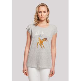F4NT4STIC Damen T-Shirt "Disney Bambi Schmetterling Tail", grau, Gr. 4XL, Obermaterial: 100% Baumwolle, Shirts, Print