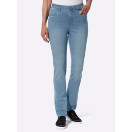 Classic Basics Damen Bequeme Jeans, blau, Gr. 23, unifarben, 81% Baumwolle, 17% Polyester, 2% Elasthan, Jeans