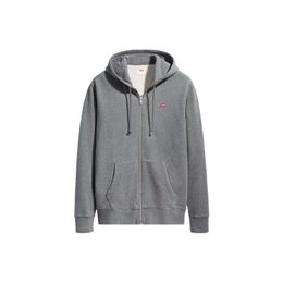 Levi's LEVI'S Herren Sweatshirt "Sweatjacke The Original Housemark Zip Up 1er Pack", grau, Gr. S, Obermaterial: 100% Baumwolle CO., Sweatshirts