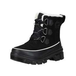 Sorel Damen Ankleboots "Sorel Stiefelette Veloursleder", Gr. 40, schwarz, Veloursleder, Schuhe