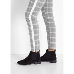 bonprix Chelsea-Boots, schwarz, Gr.36, Schlichter Chelsea Boot im Casual Look, aus Vegan