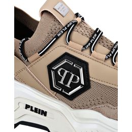 Philipp Plein Sneaker ' Predator ' Herren Gr&ouml;&szlig;e 35 beige / silbergrau / schwarz / wei&szlig;