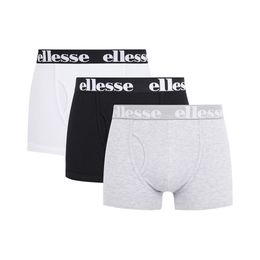 Ellesse Boxershorts Herren Gr&ouml;&szlig;e M grau / schwarz / wei&szlig;