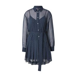 Tommy Jeans Kleid Damen Gr&ouml;&szlig;e 32 navy / wei&szlig; Winterkleid