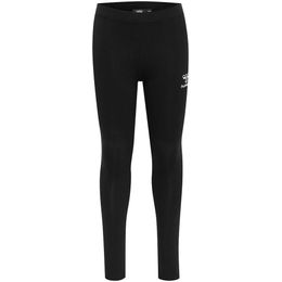 Hummel Sporthose 'Onze' M&auml;dchen Gr&ouml;&szlig;e 116 schwarz / wei&szlig;