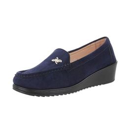 Ital-Design Slipper Damen Gr&ouml;&szlig;e 38 dunkelblau